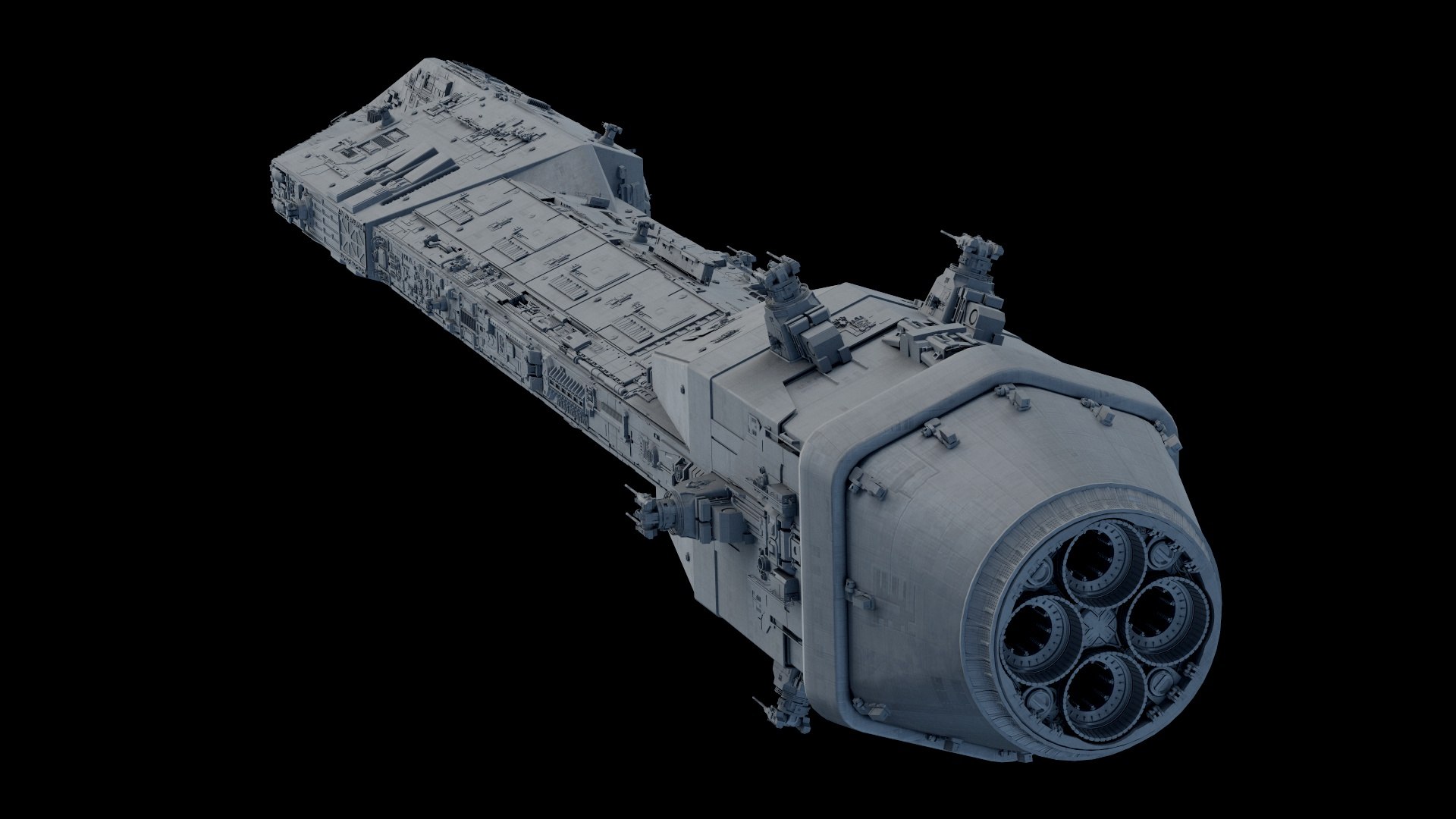 Lancer Spaceship 3D Model - TurboSquid 1477315