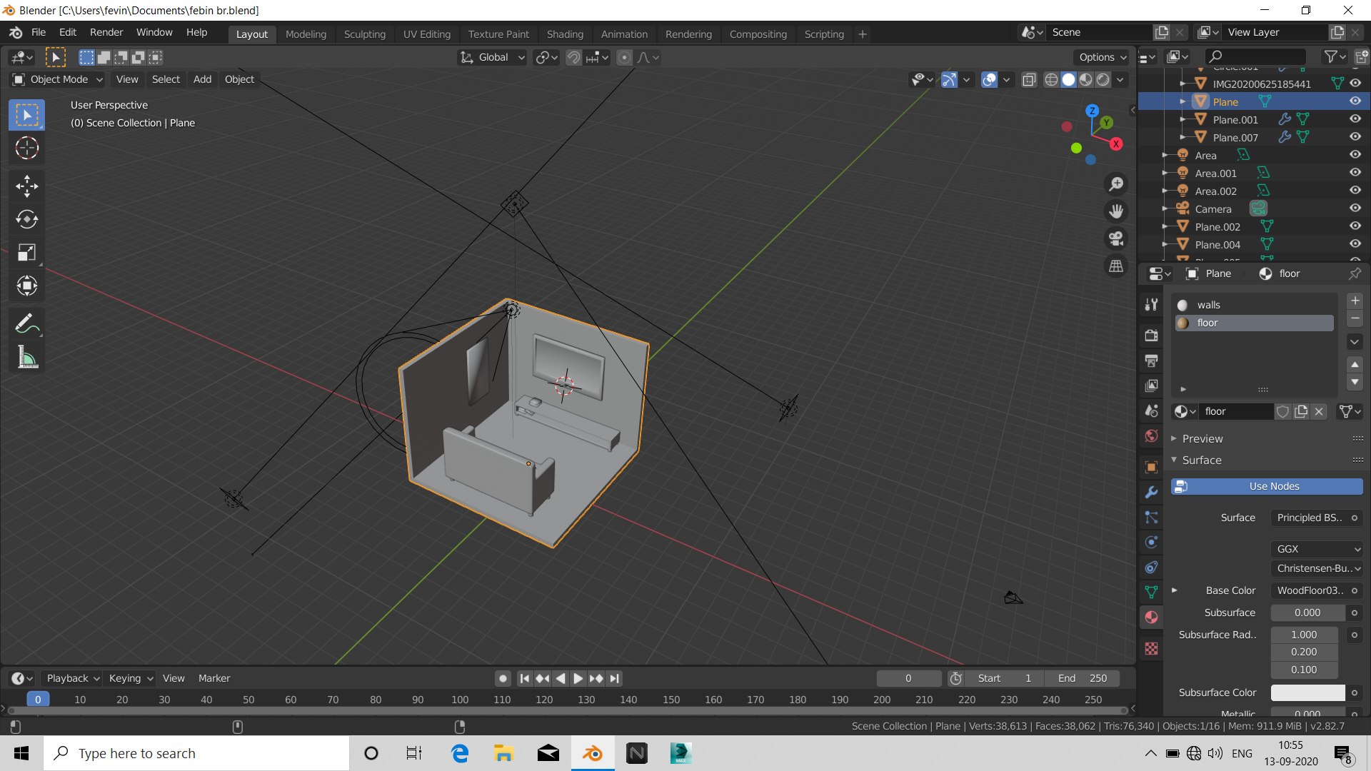 Ambient Room 3D Model - TurboSquid 1619904
