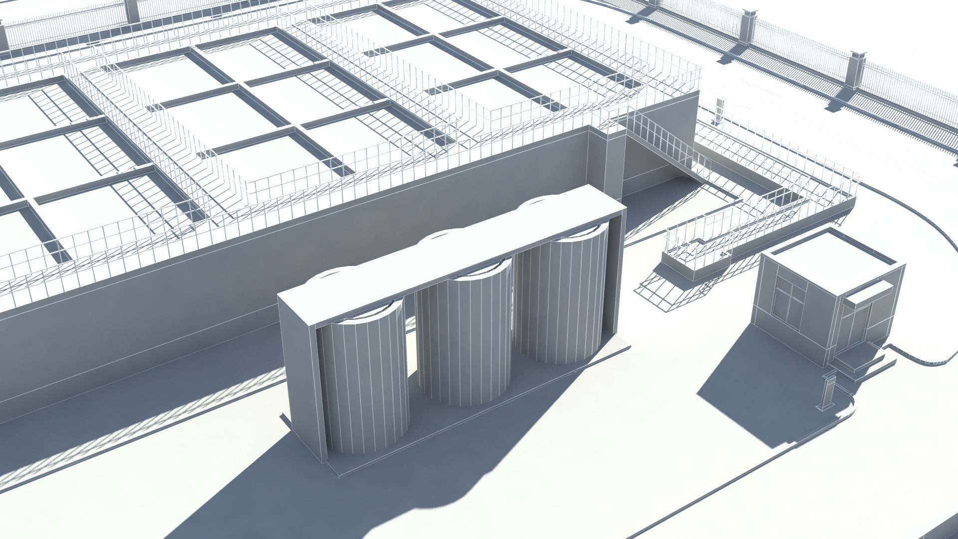 3D Sewage Water Treatment Station - TurboSquid 2004234