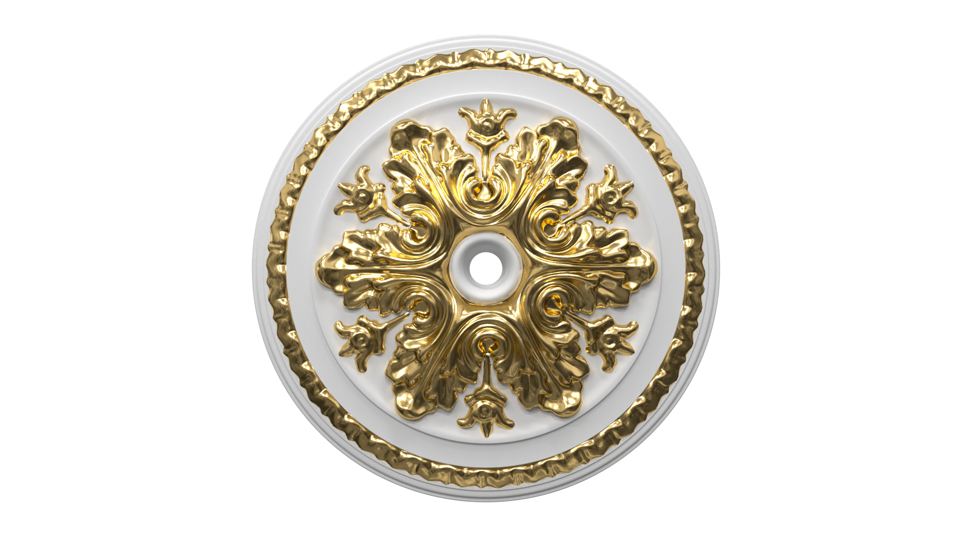 3D Ceiling Sockets Gypsum Plaster DR51 model - TurboSquid 2030553