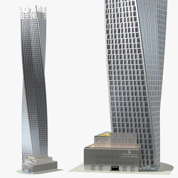Cayan Tower Skyscraper model - TurboSquid 1735422