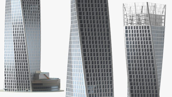 Cayan Tower Skyscraper model - TurboSquid 1735422