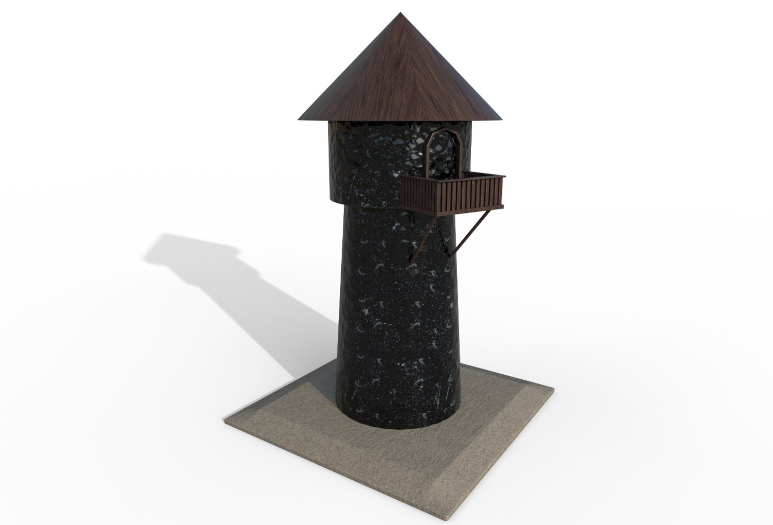 3D Stone Tower Model - TurboSquid 1509465