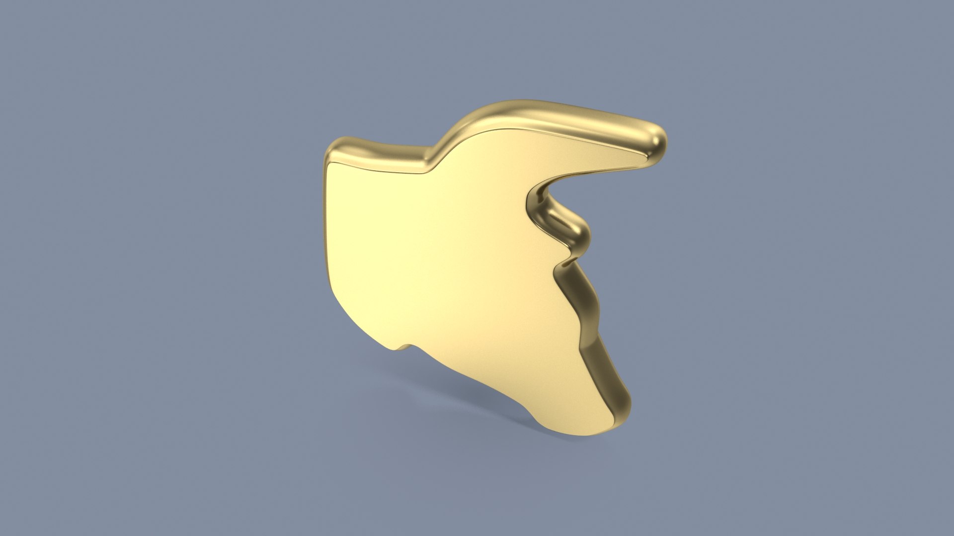 Bull Stock Market Business Symbol Gold 3D Model - TurboSquid 2063538