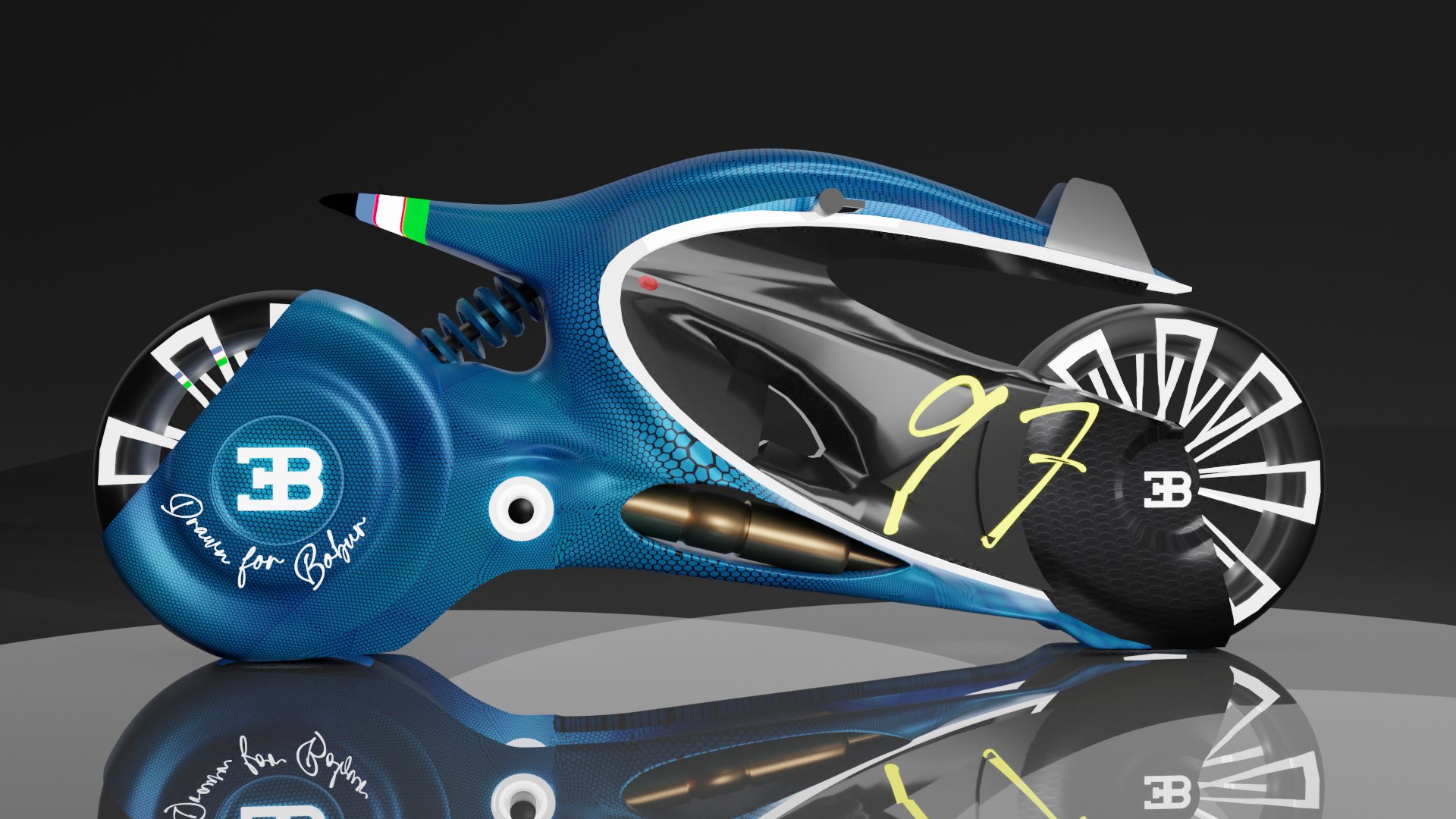 3D bugatti motorcycle - TurboSquid 1761609