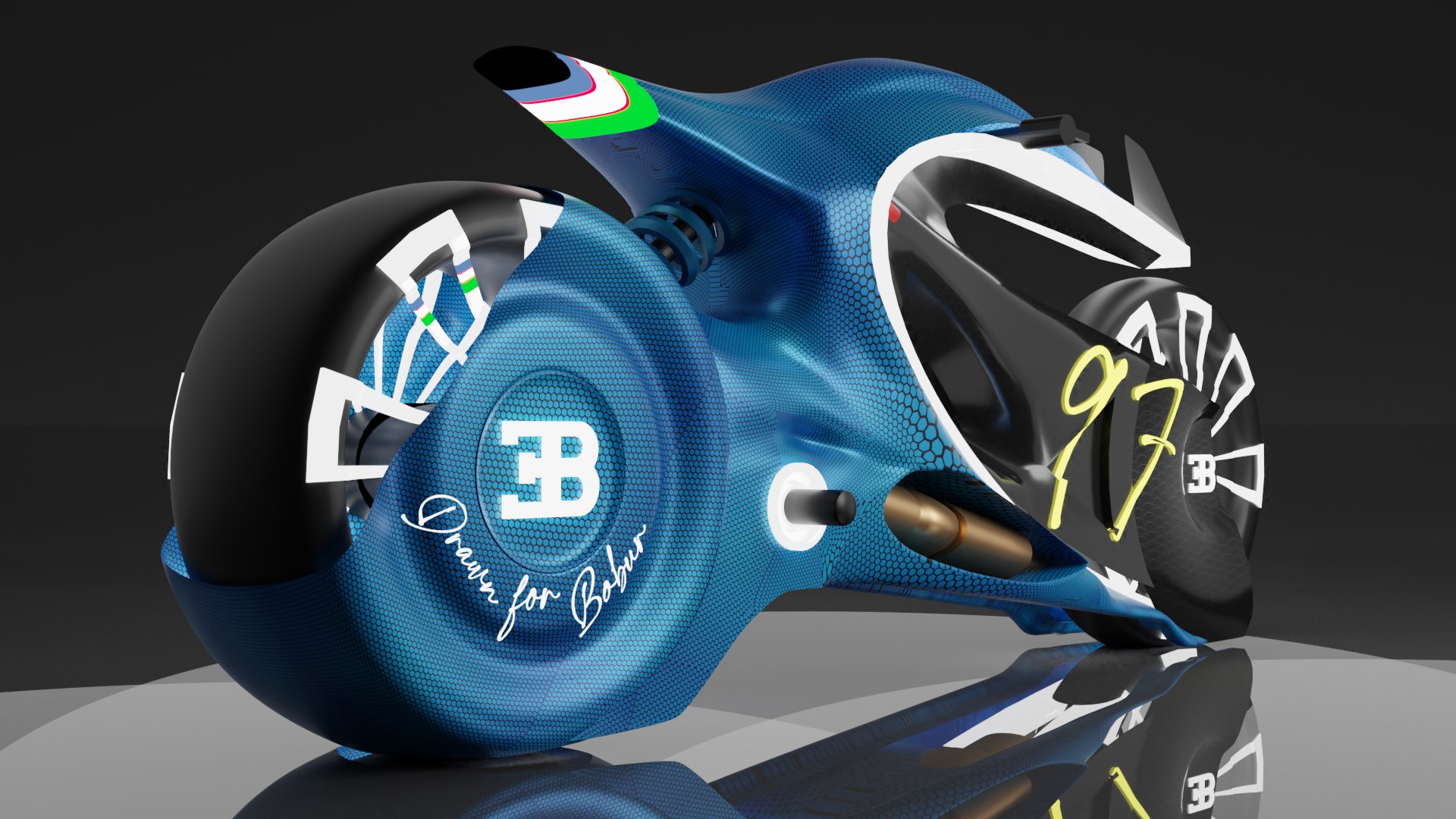 3D bugatti motorcycle - TurboSquid 1761609