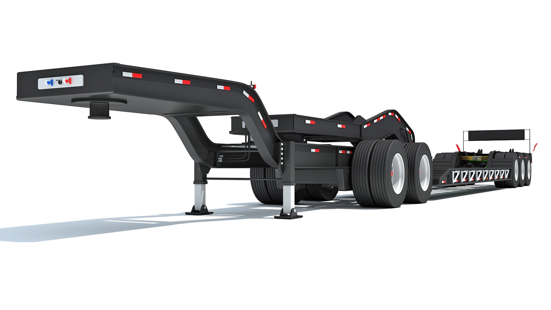 Low Loader Platform Trailer 3D - TurboSquid 2010638