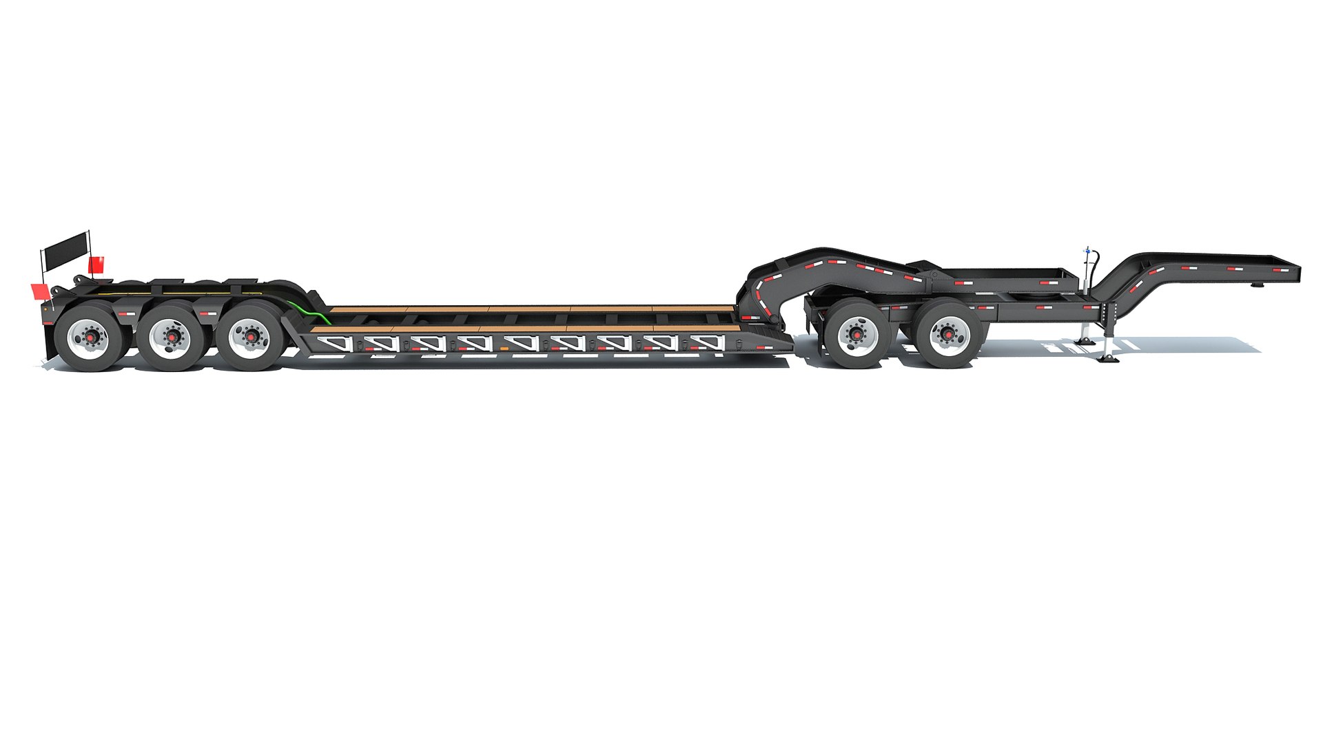 Low Loader Platform Trailer 3D - TurboSquid 2010638