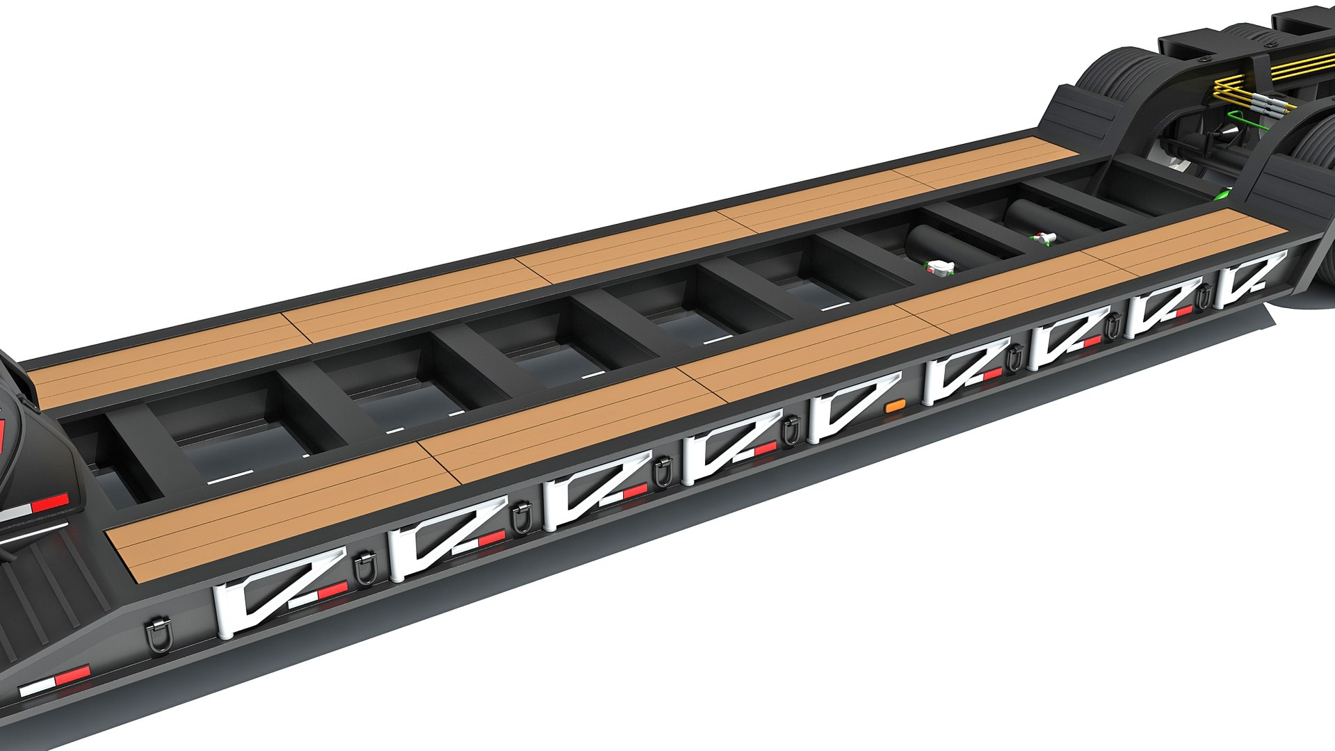 Low Loader Platform Trailer 3D - TurboSquid 2010638
