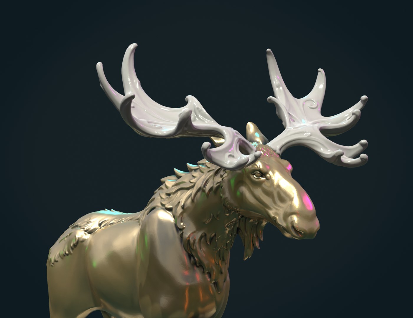 3D Moose print ready - TurboSquid 1862569