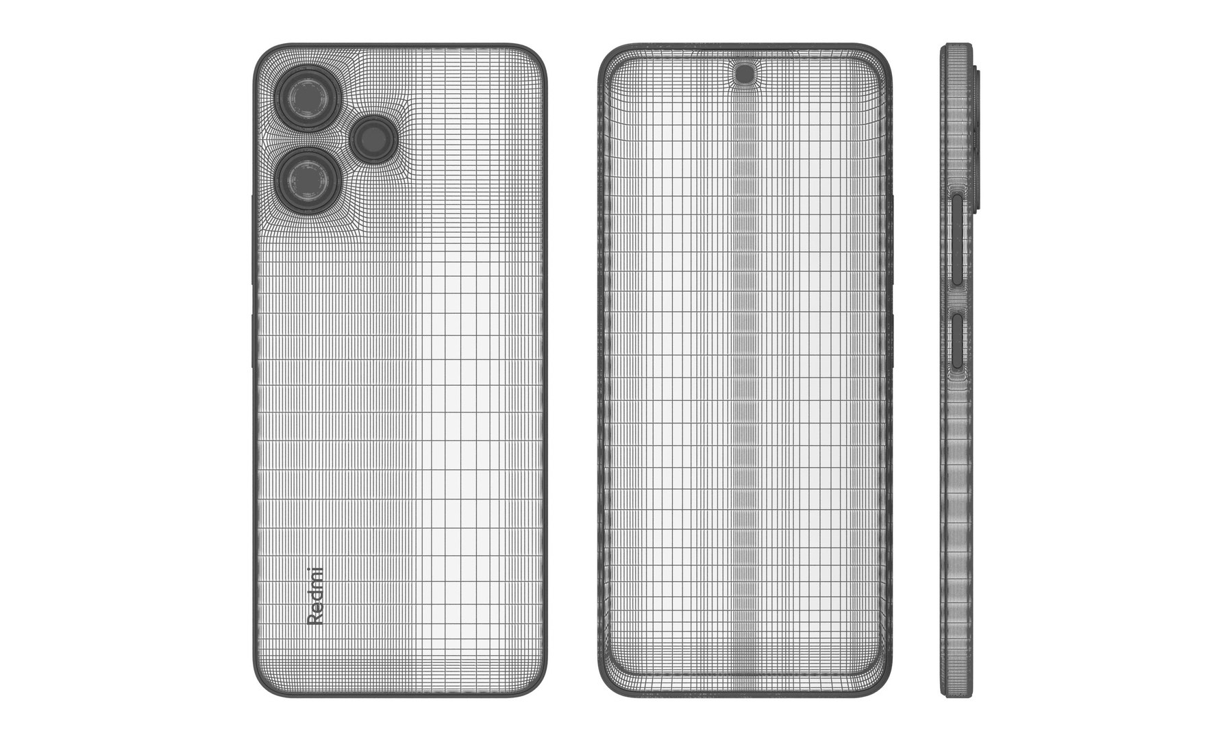 3D Xiaomi Redmi 12 5G White Model - TurboSquid 2116175