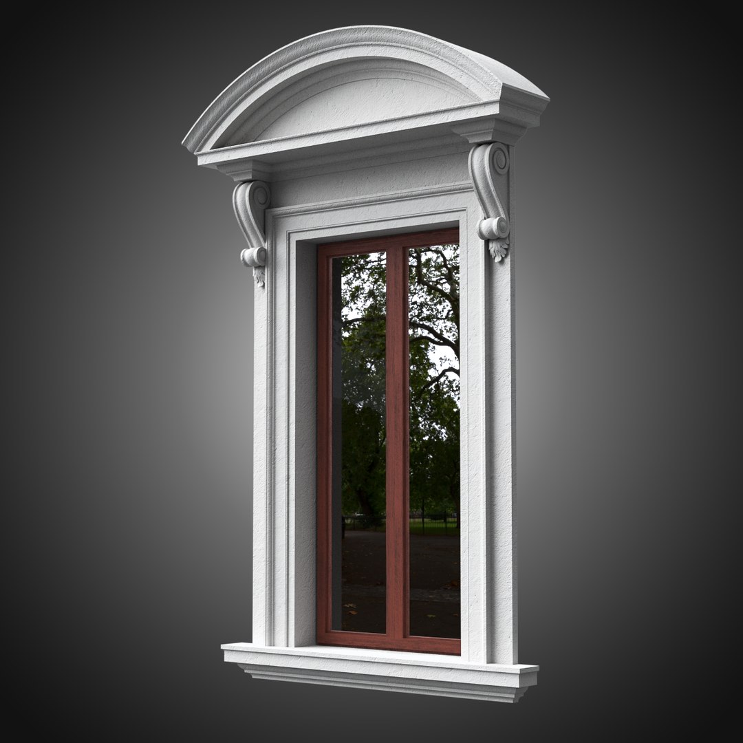 Classical Window Frame 3D - TurboSquid 1592280