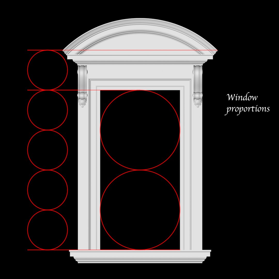 Classical Window Frame 3D - TurboSquid 1592280