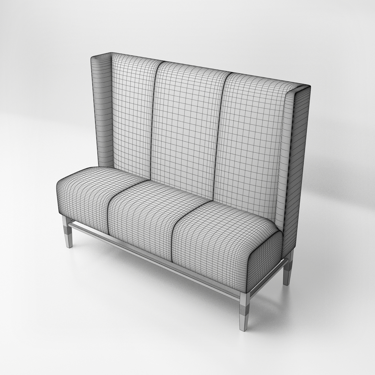 Baldwin designer banquette 3D model - TurboSquid 1181669