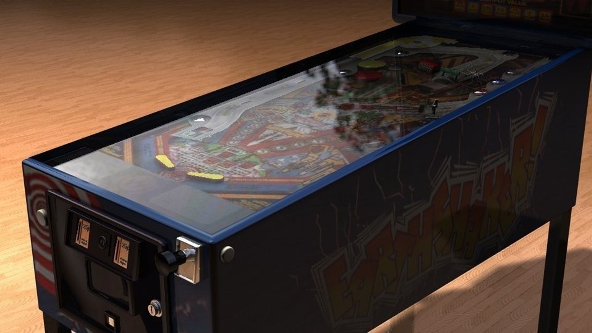3d Pinball Earth Shaker Model