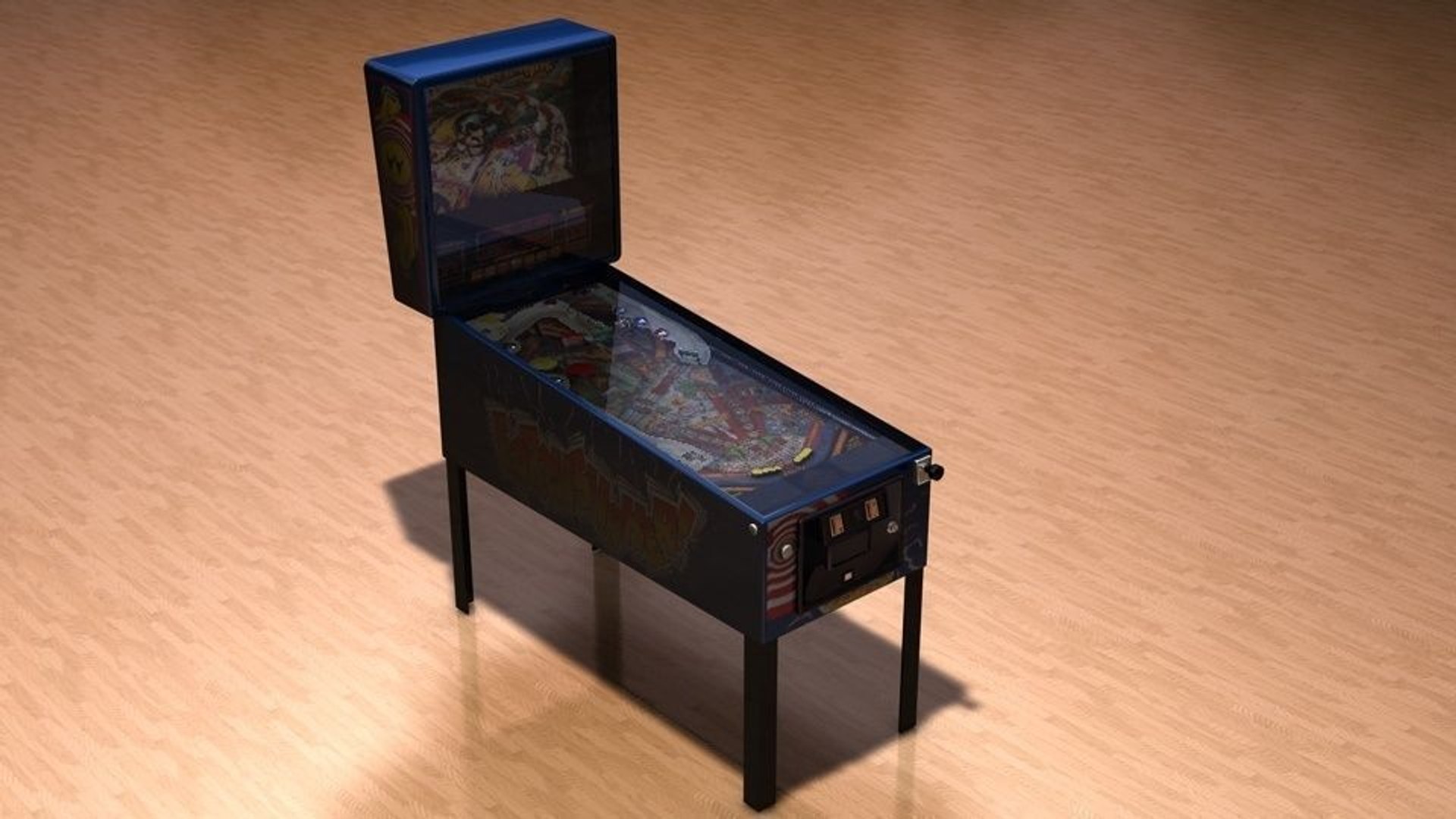 3d Pinball Earth Shaker Model