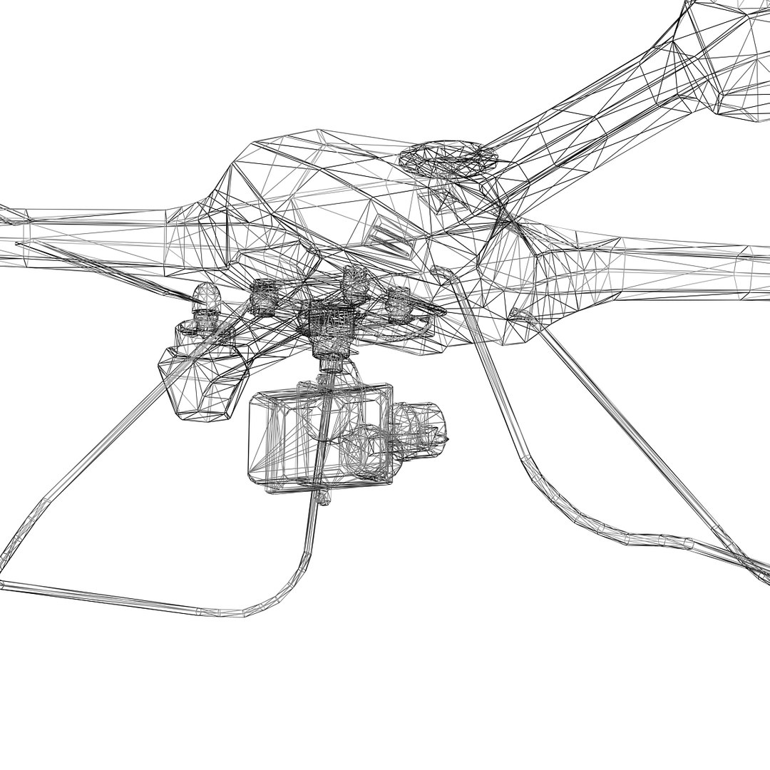 3d Model Remote Camera Drone
