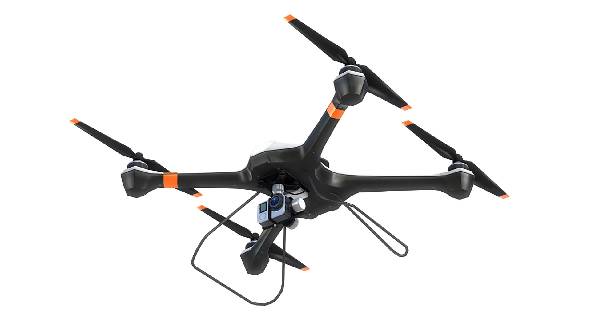 3d Model Remote Camera Drone