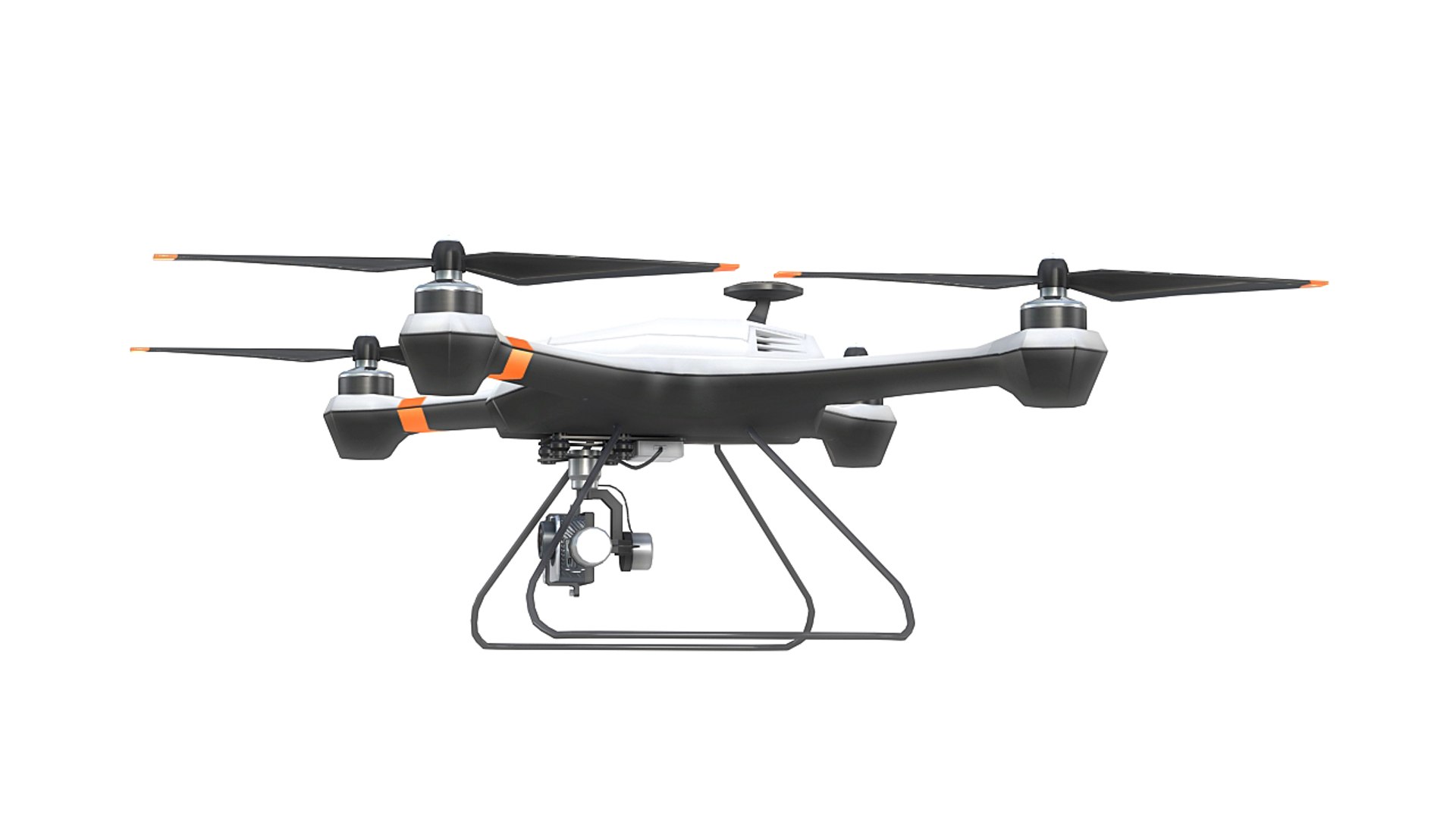 3d Model Remote Camera Drone
