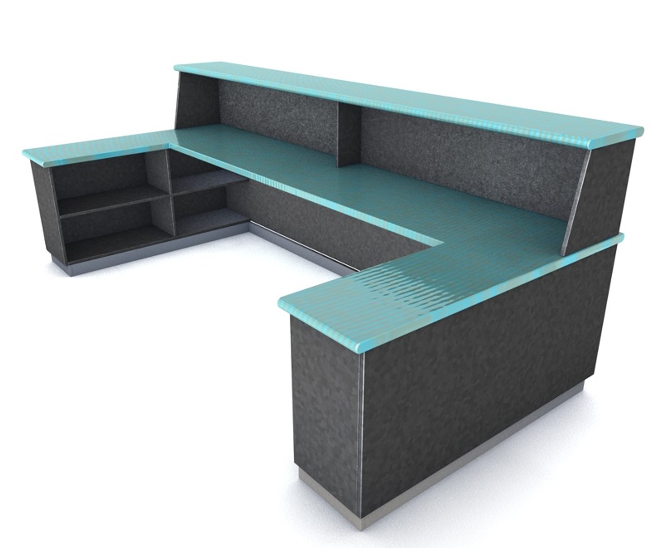 3d airport reception desk model