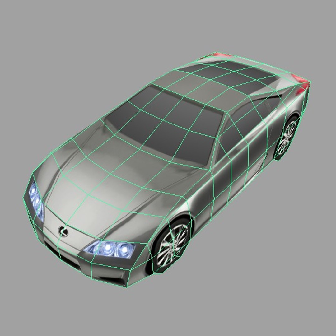 Low-poly Lexus Lf-a 3d Max
