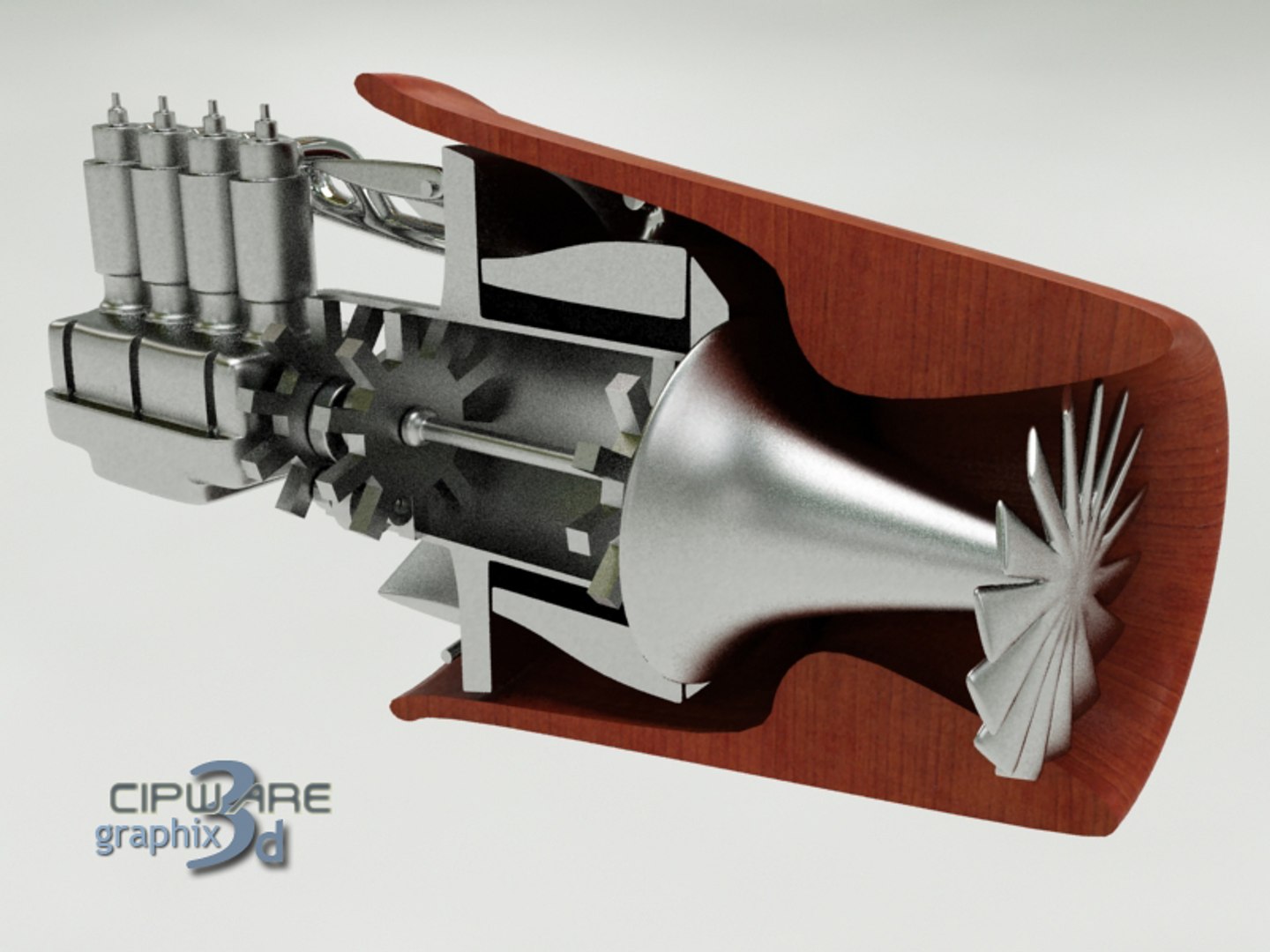 Jet 1910 Coanda 3d Model