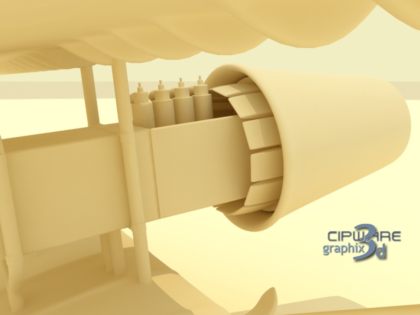 Jet 1910 Coanda 3d Model