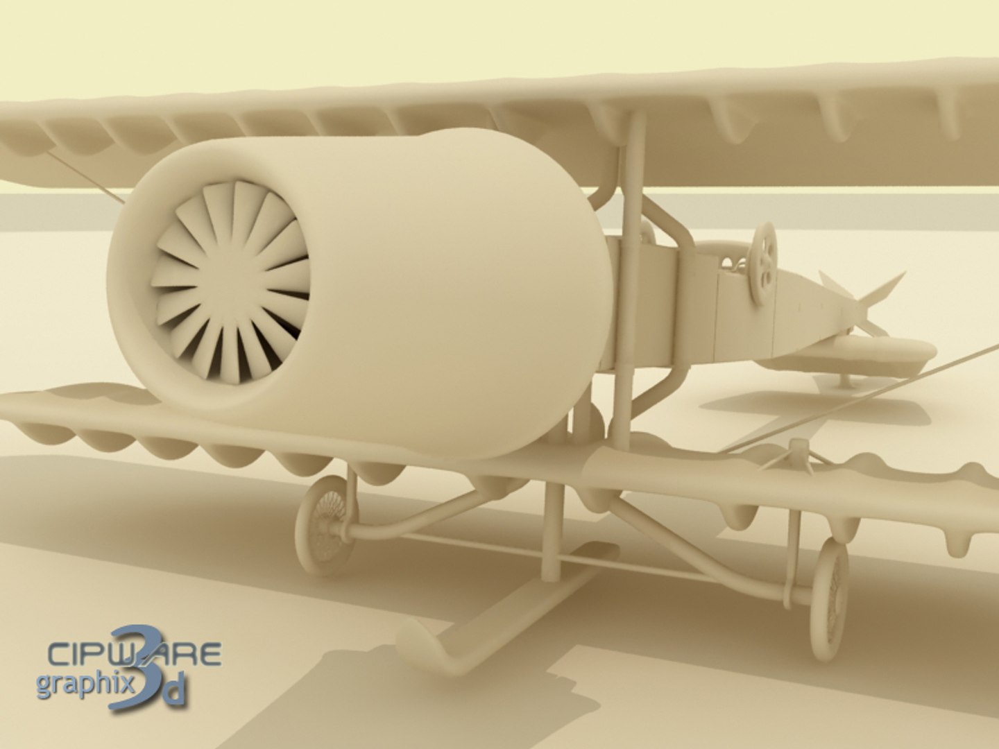 Jet 1910 Coanda 3d Model