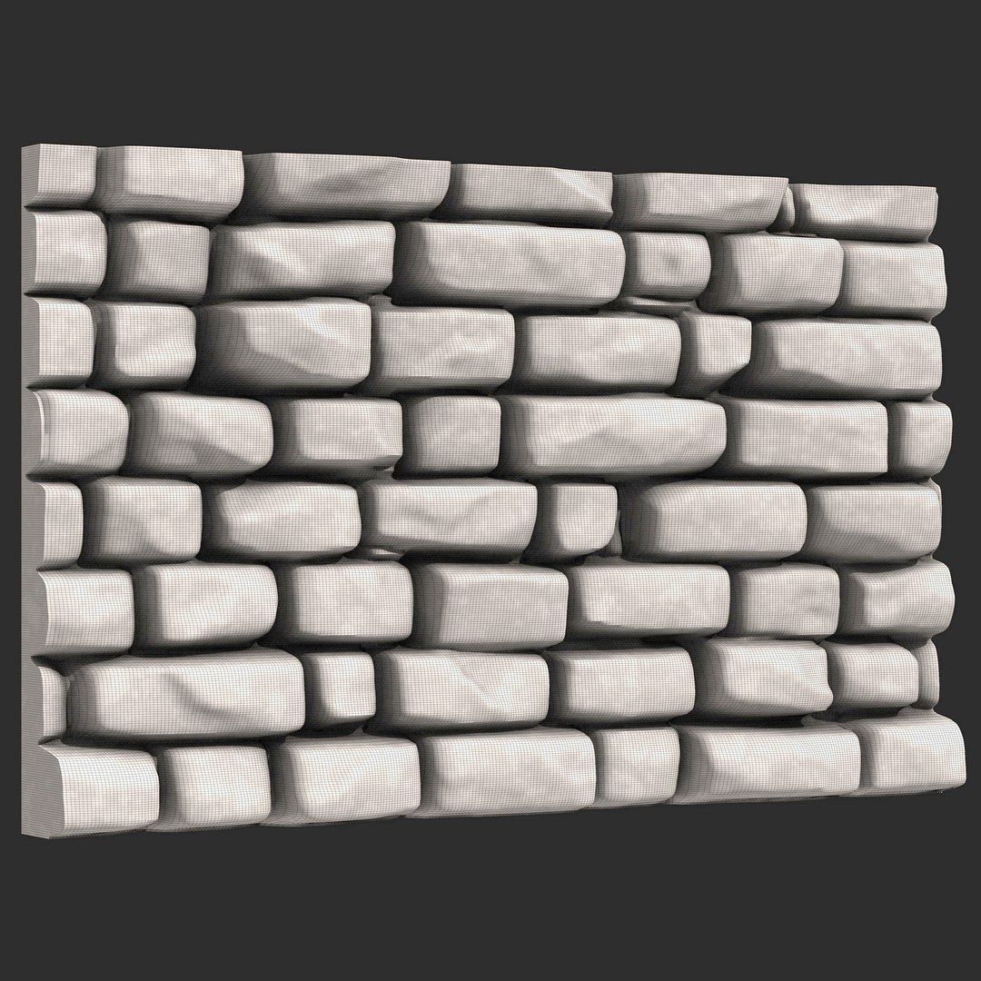 3D Model Stone Wall 60 - TurboSquid 2297307