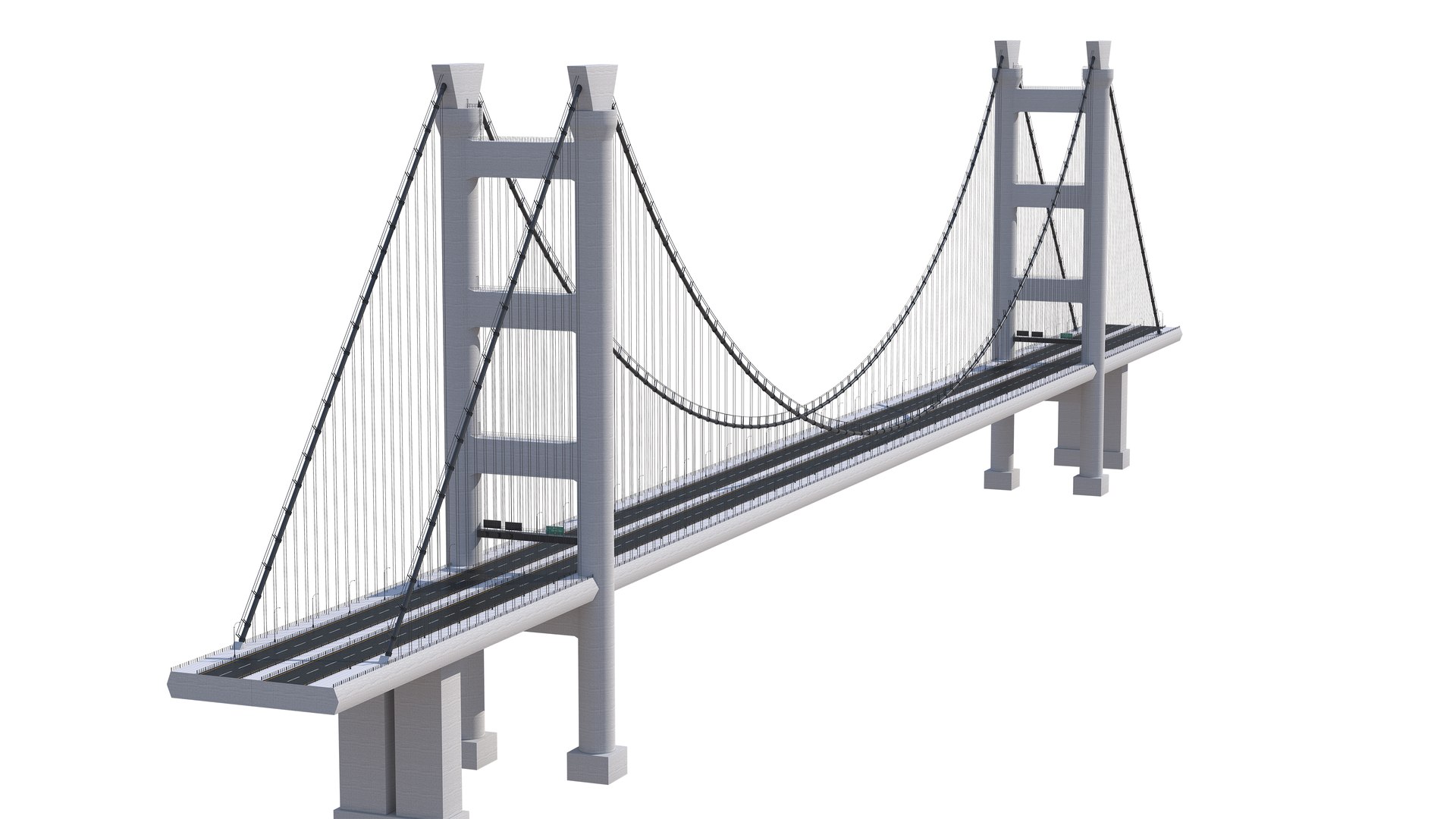 Suspension Bridges Collection 3D Model - TurboSquid 2286237