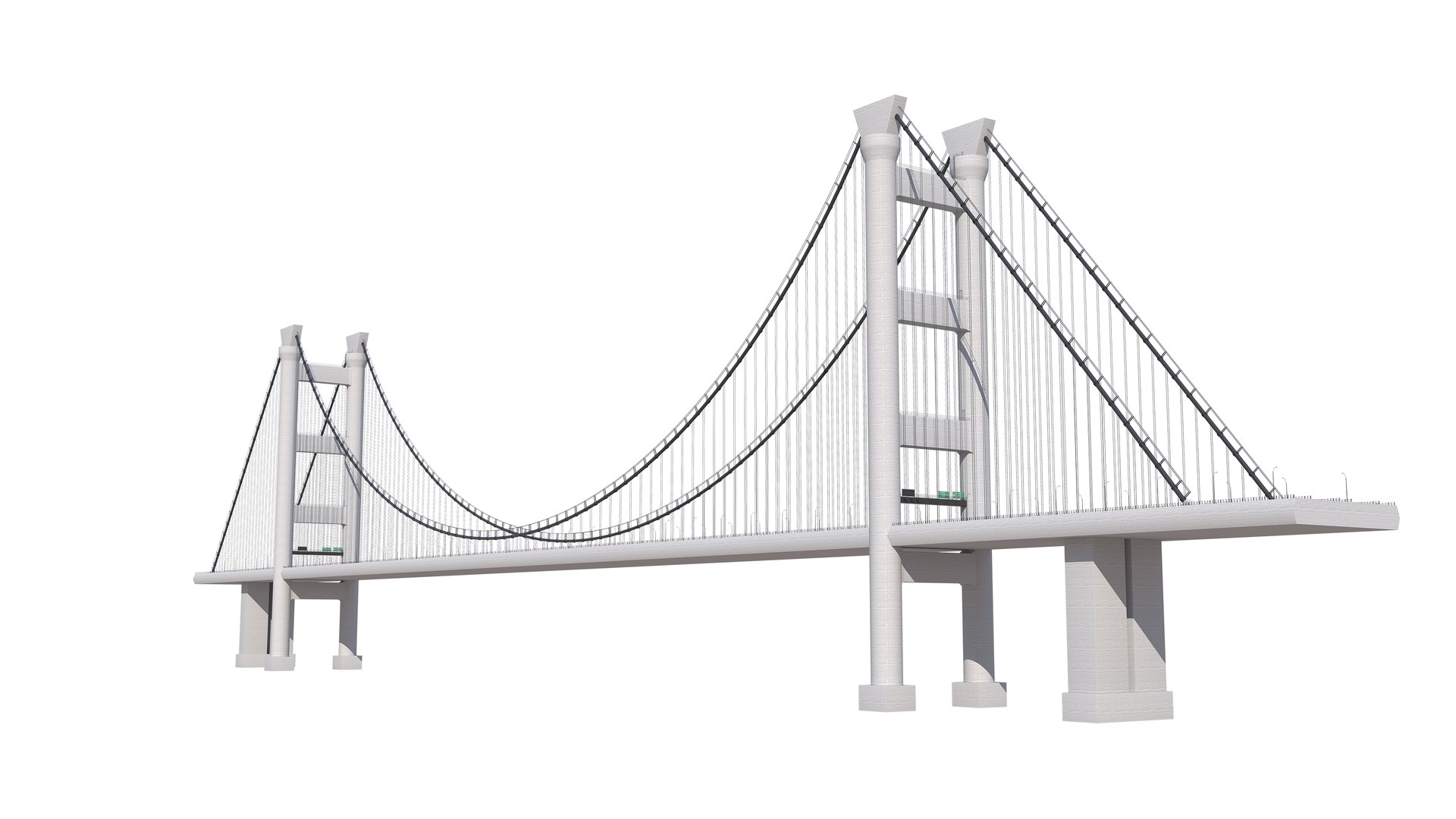 Suspension Bridges Collection 3D Model - TurboSquid 2286237