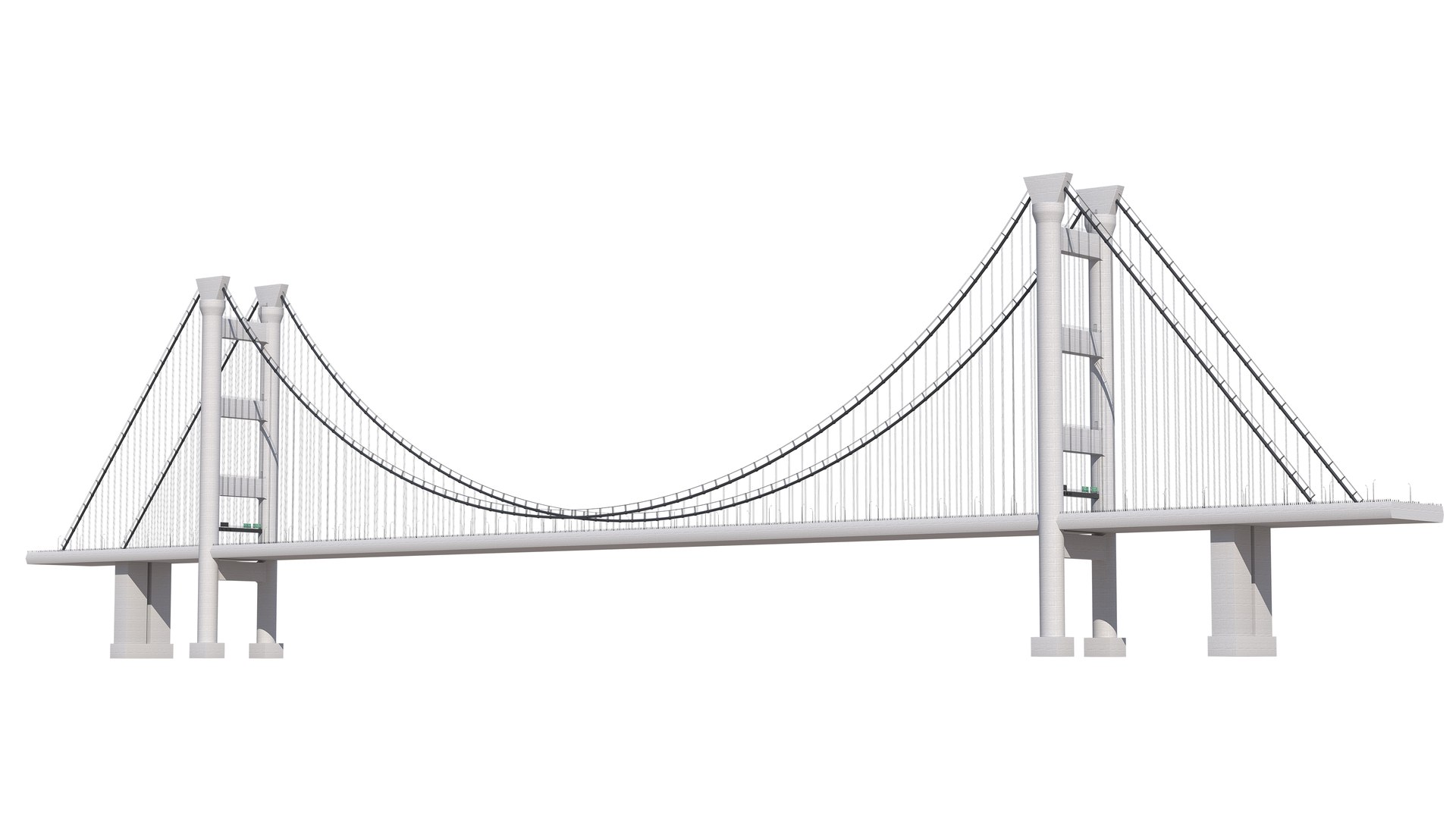 Suspension Bridges Collection 3D Model - TurboSquid 2286237