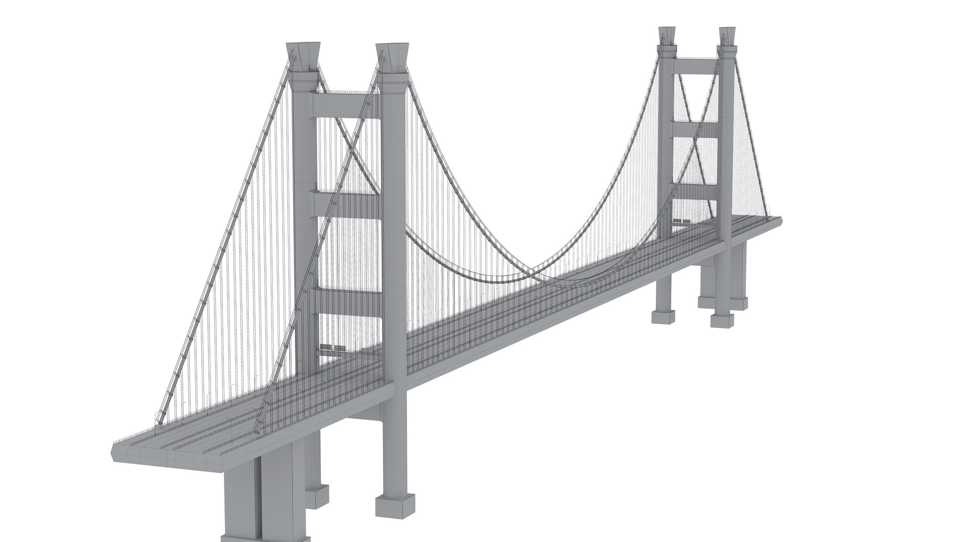 Suspension Bridges Collection 3D Model - TurboSquid 2286237