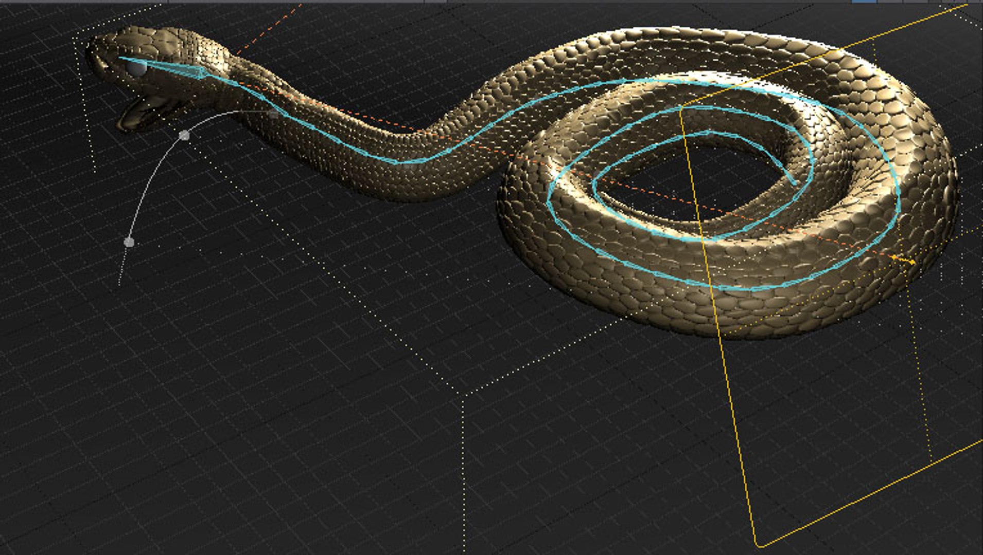 Adder Viper Snake Animation 3d C4d