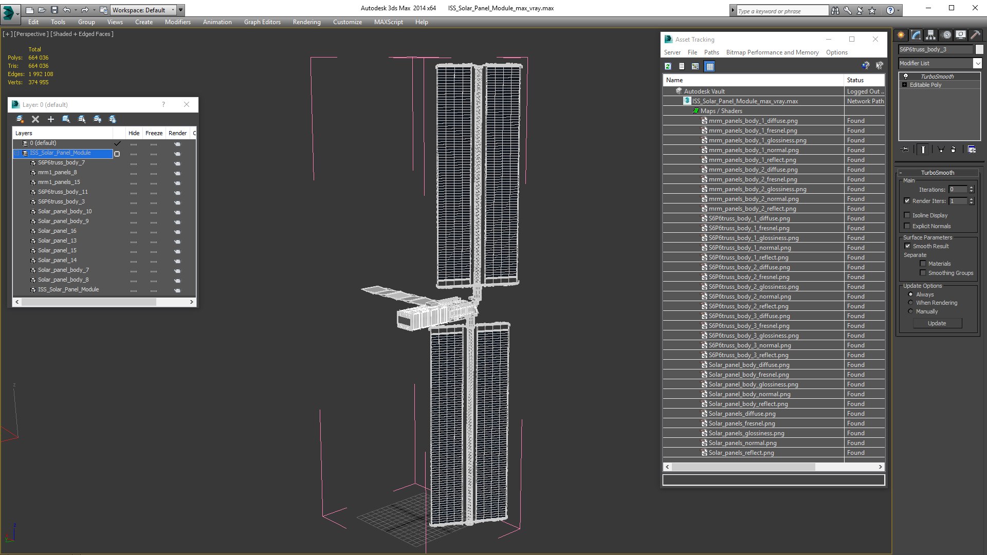 3D ISS Solar Panel Module - TurboSquid 1852941