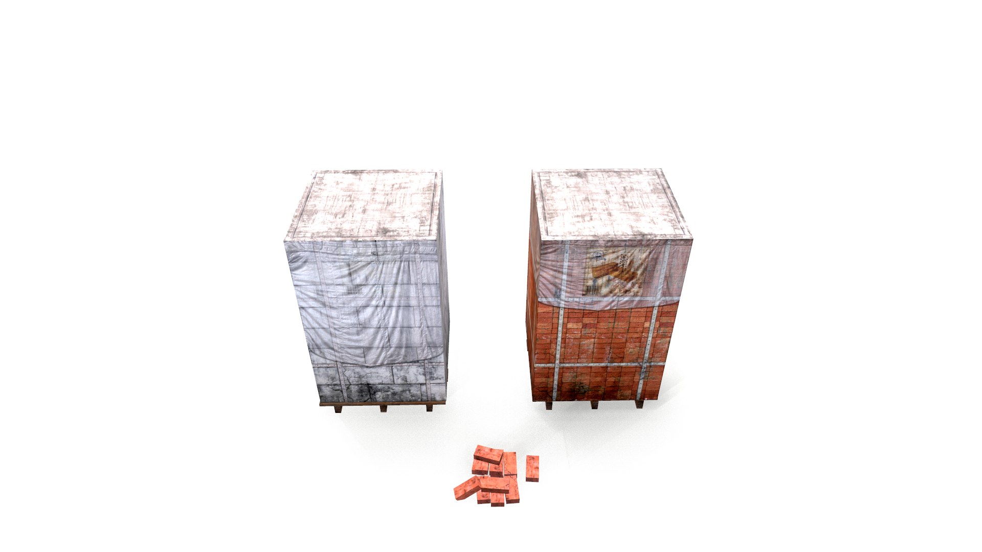 Block brick pallet 3D model - TurboSquid 1384822