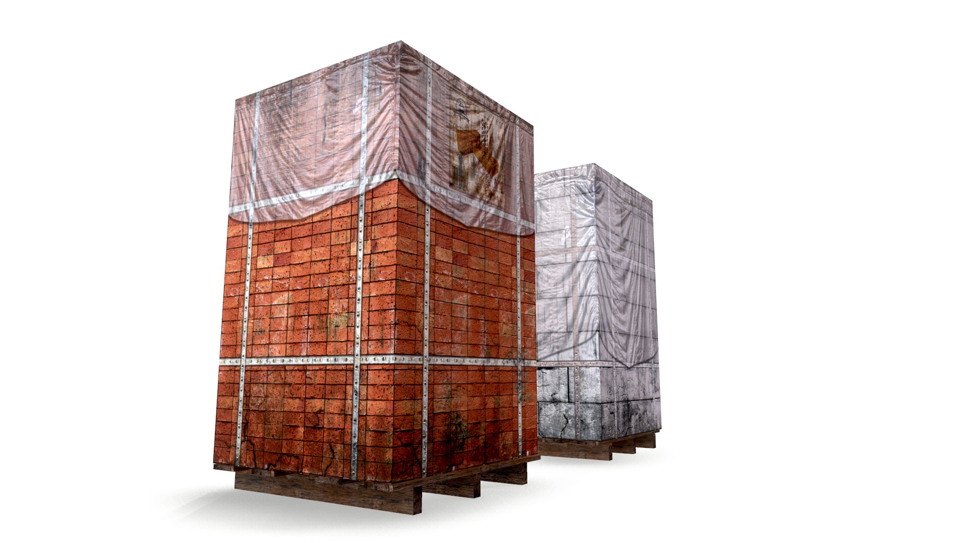 Block brick pallet 3D model - TurboSquid 1384822