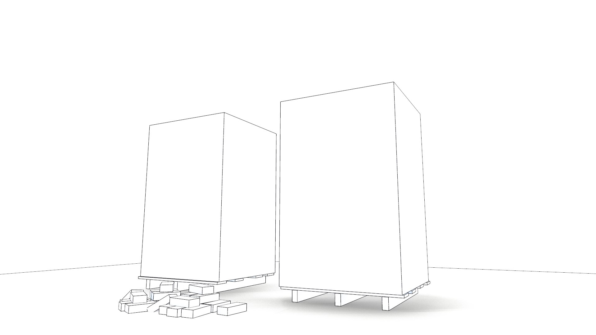 Block brick pallet 3D model - TurboSquid 1384822