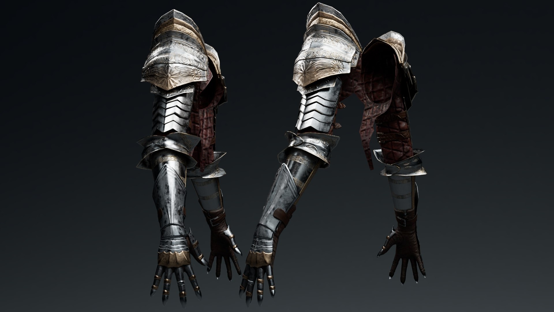 Female Knigt Arm Armor Set LowPoly 3D - TurboSquid 2034181