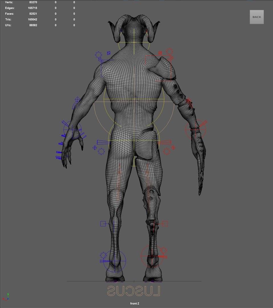 3D Model Demon Creature Rigged - TurboSquid 2116788