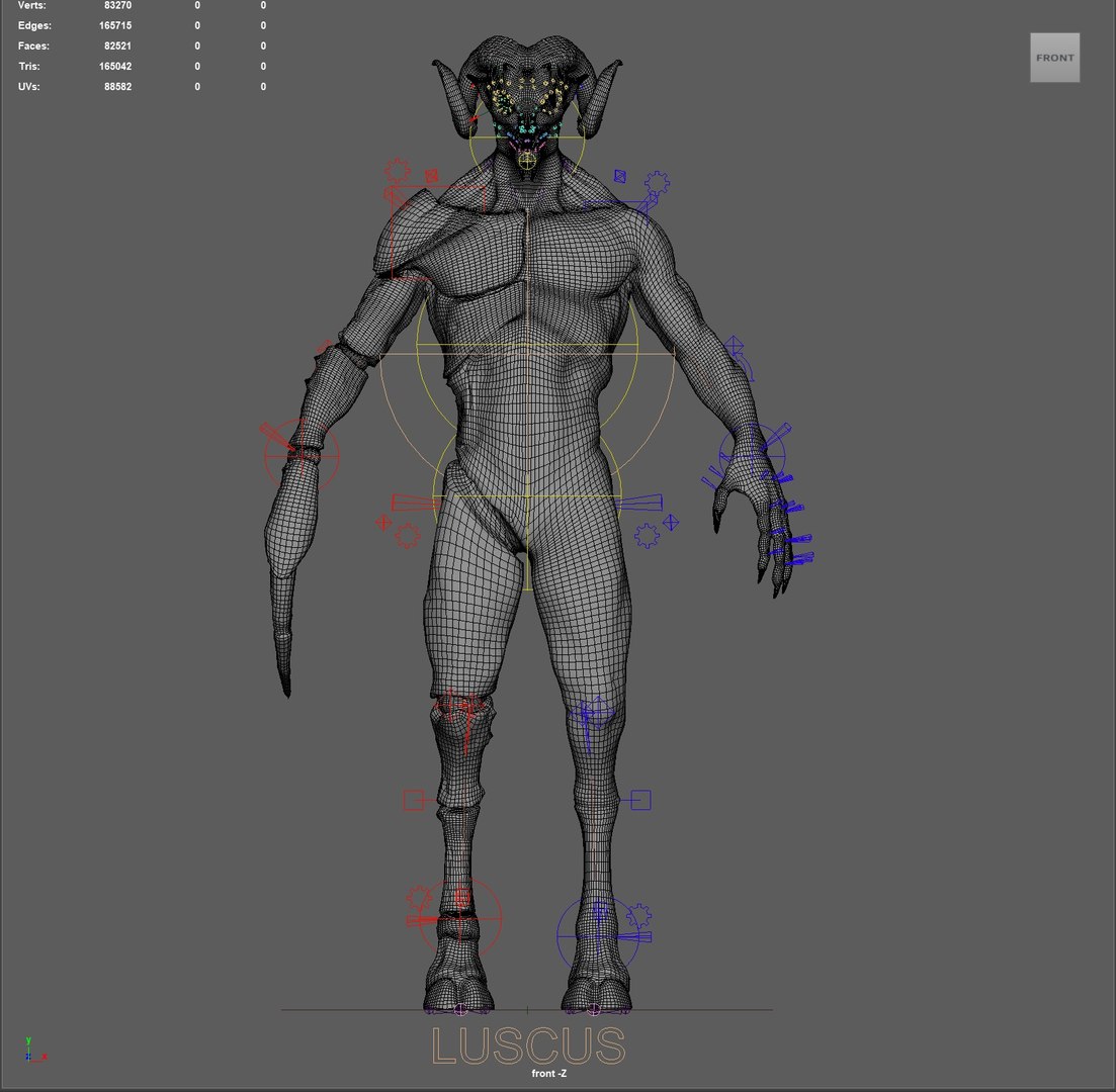3D model Demon Creature Rigged - TurboSquid 2116788