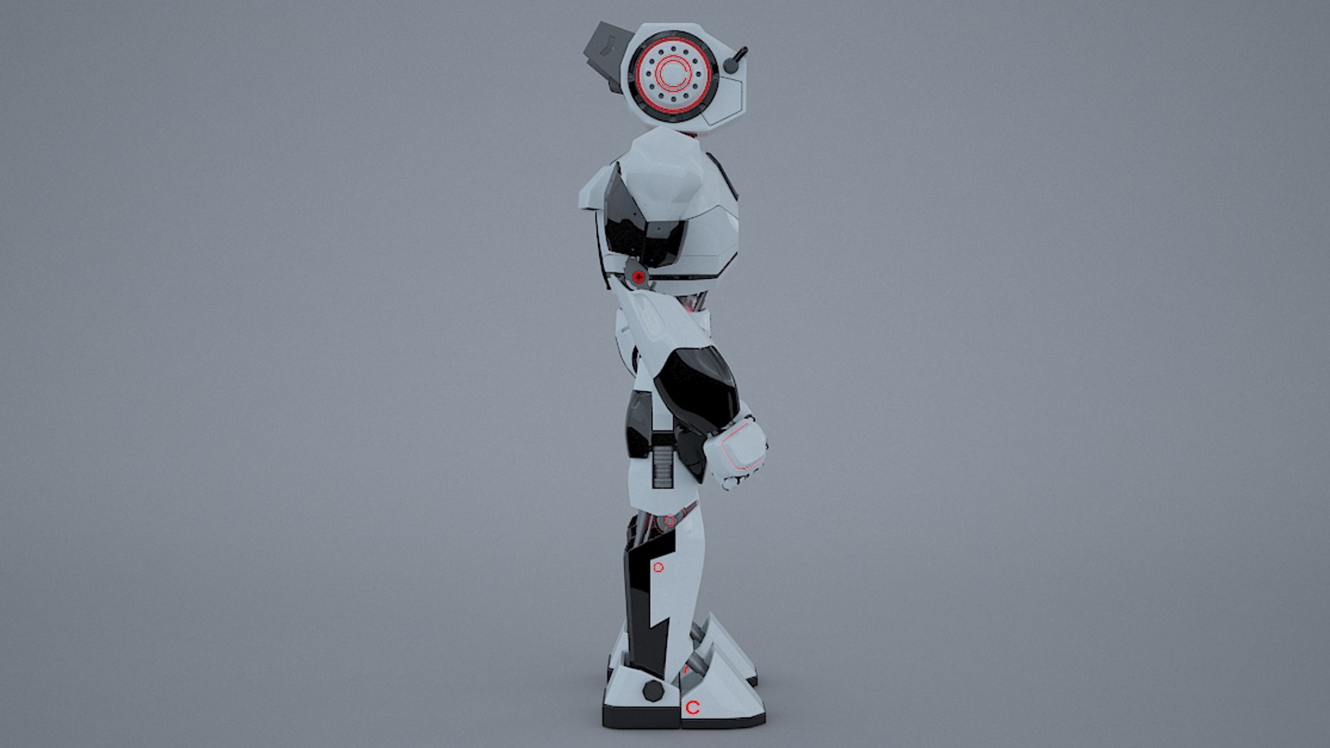 Gun Robot 3D Model - TurboSquid 1539593