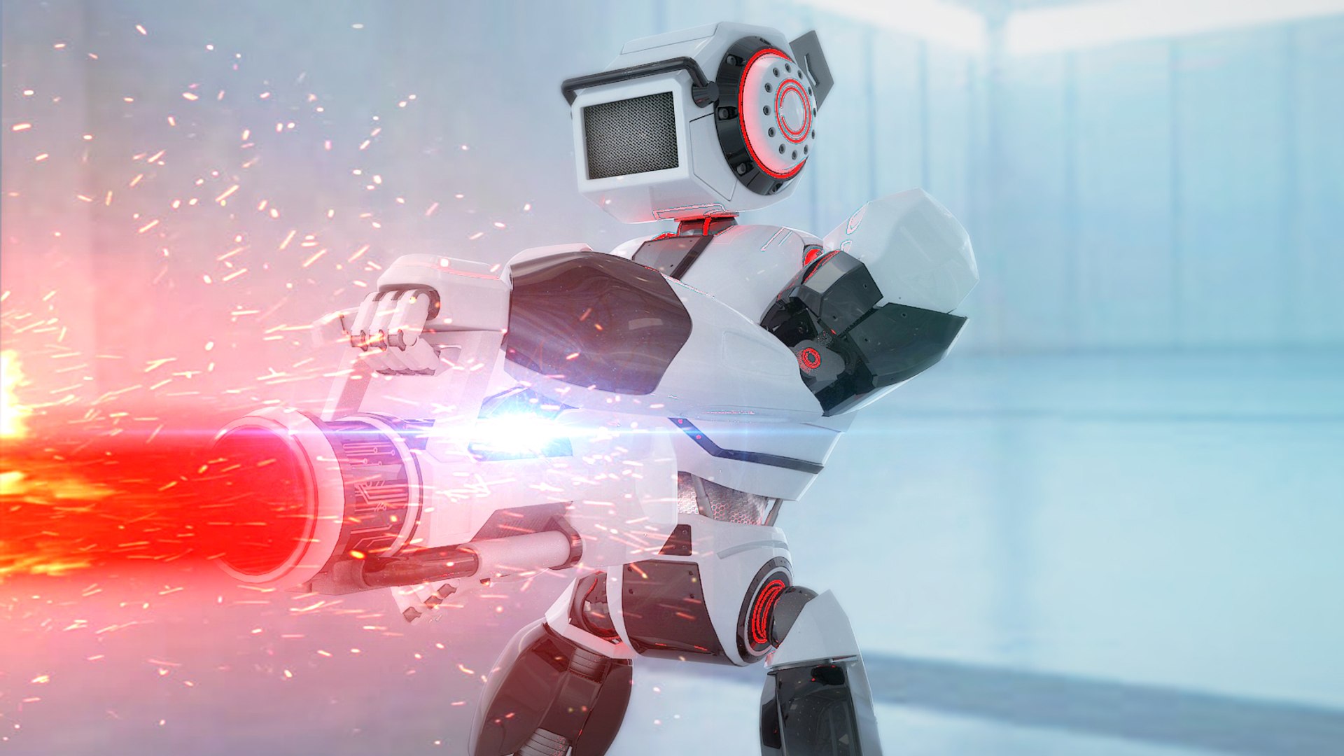 Gun Robot 3D Model - TurboSquid 1539593