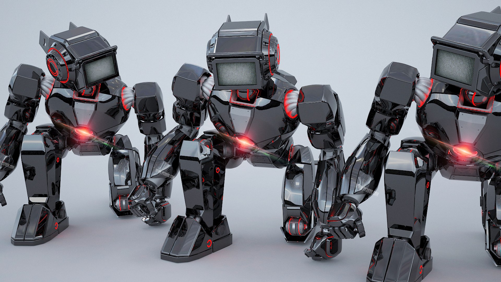 Gun Robot 3D Model - TurboSquid 1539593