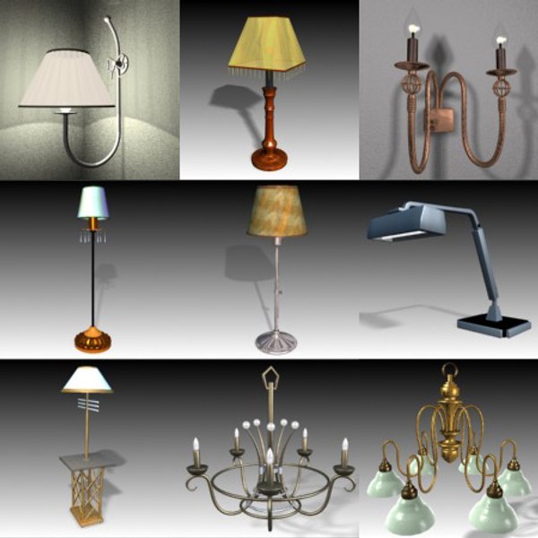 lamp collections 3d max