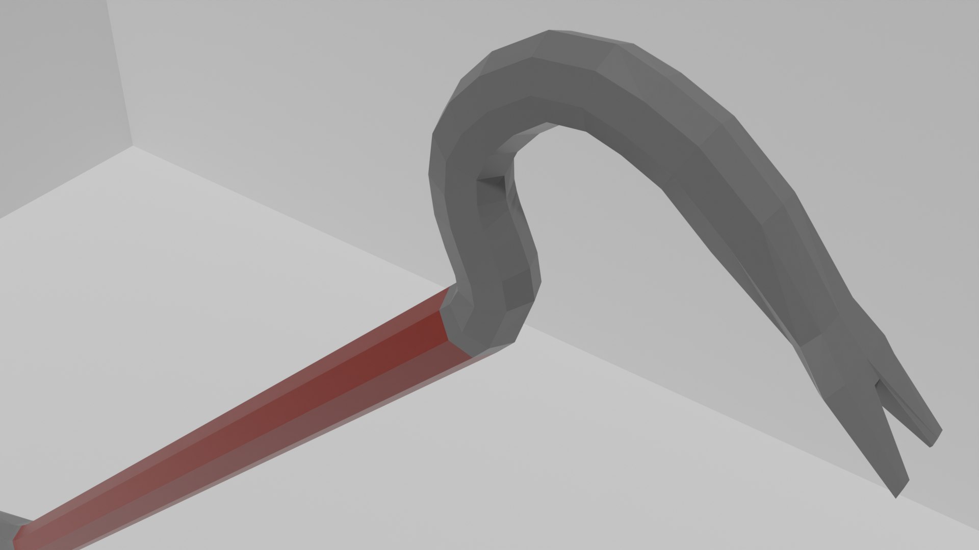Free 3D Low Poly Crowbar - TurboSquid 2417222