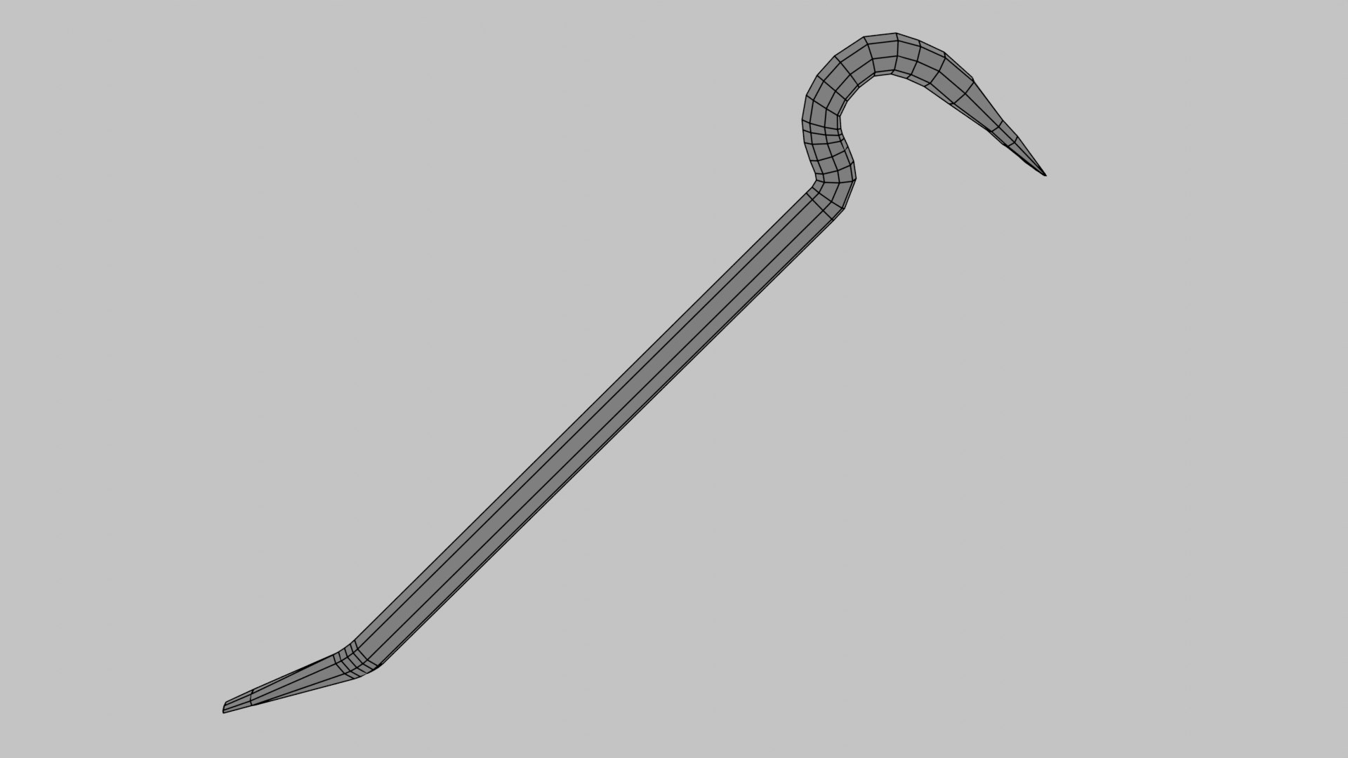 Free 3D Low Poly Crowbar - TurboSquid 2417222