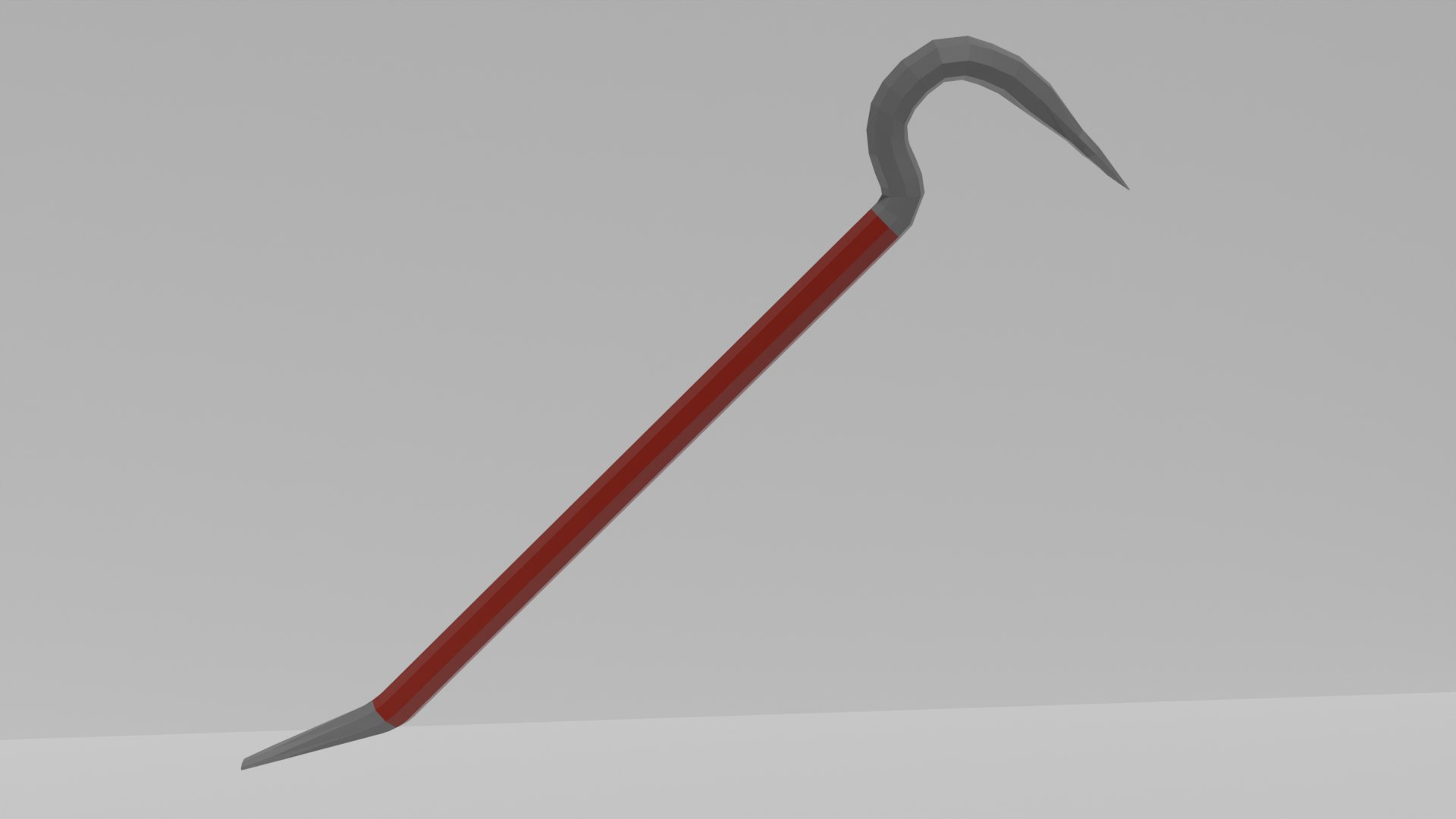 Free 3D Low Poly Crowbar - TurboSquid 2417222