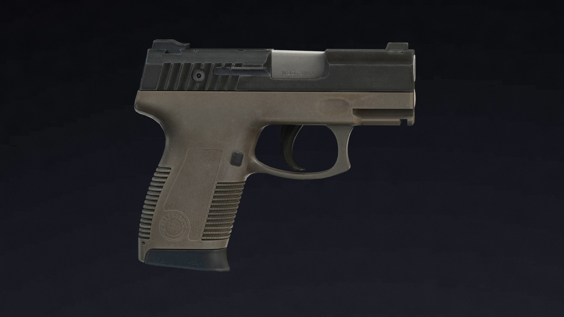 Taurus PT145 Low Poly Realistic V2 Model - TurboSquid 1902576