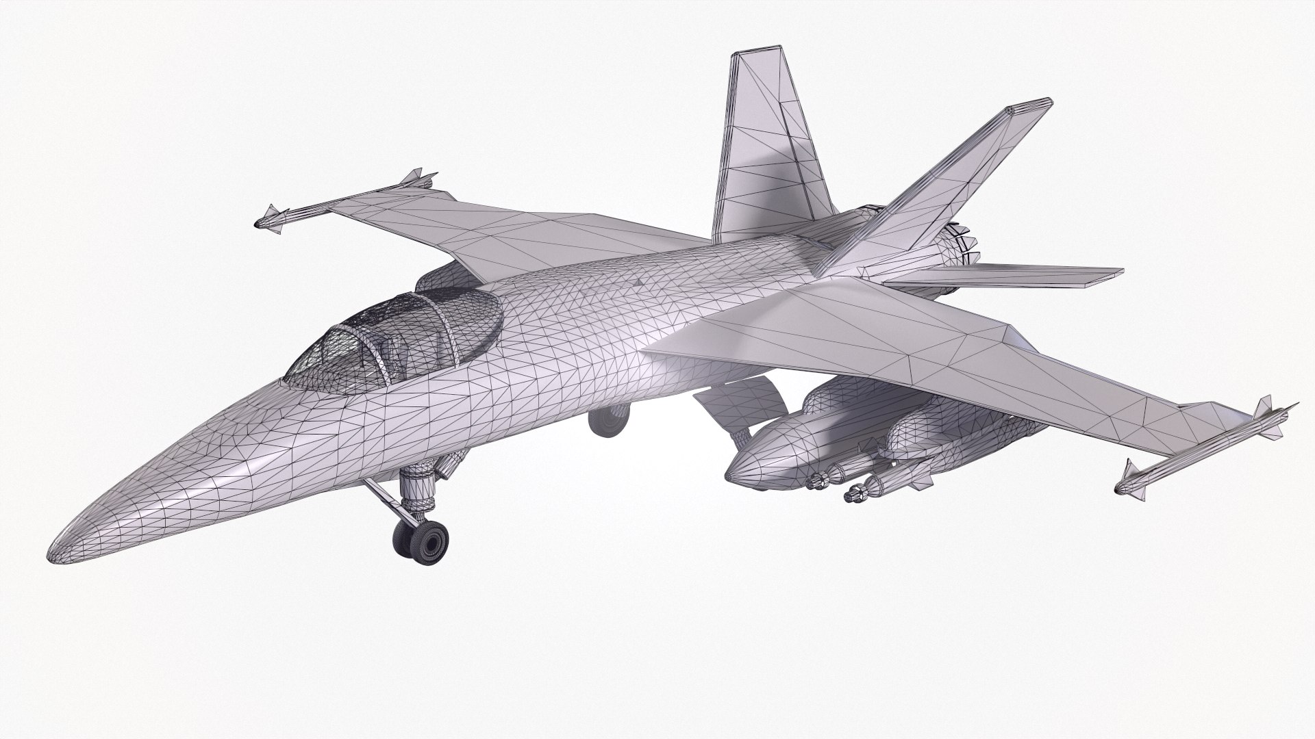 3D Game Ready Fighter Jet Model - TurboSquid 2289006